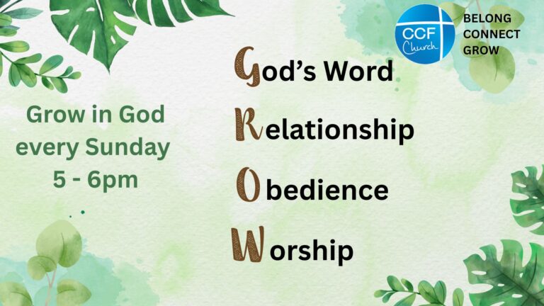 Sunday Nights - GROW in God - CCF ChurchCCF Church